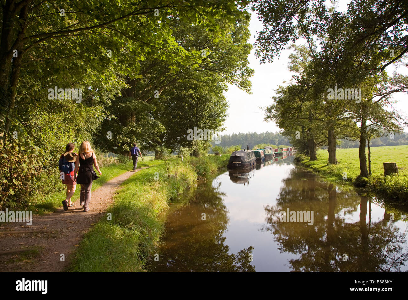 Man walking on canal towpath hi-res stock photography and images - Alamy