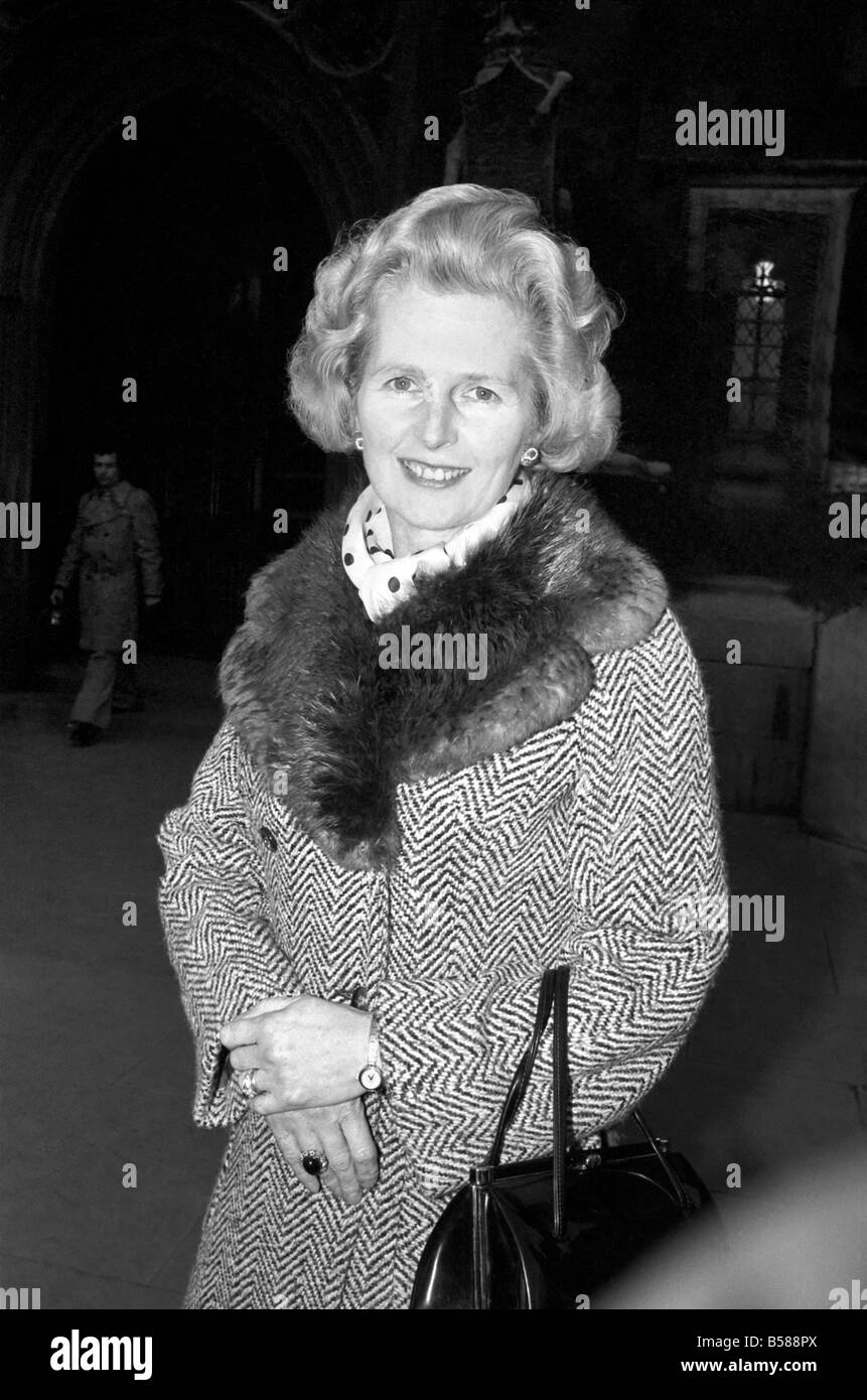 Margaret thatcher 1975 Black and White Stock Photos & Images - Alamy