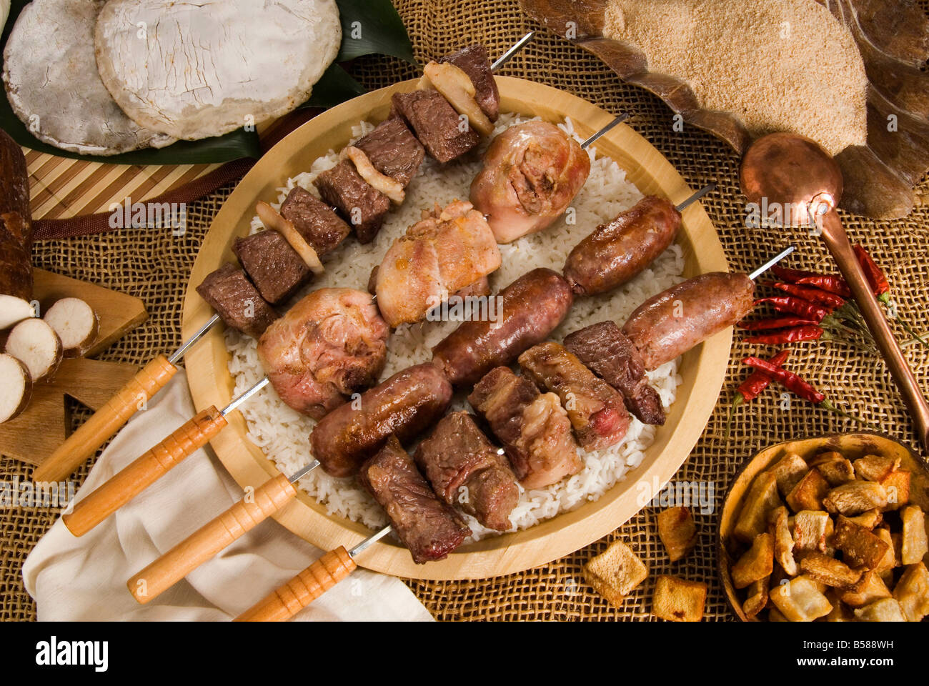 Brazilian churrasco, Brazil, South America Stock Photo - Alamy