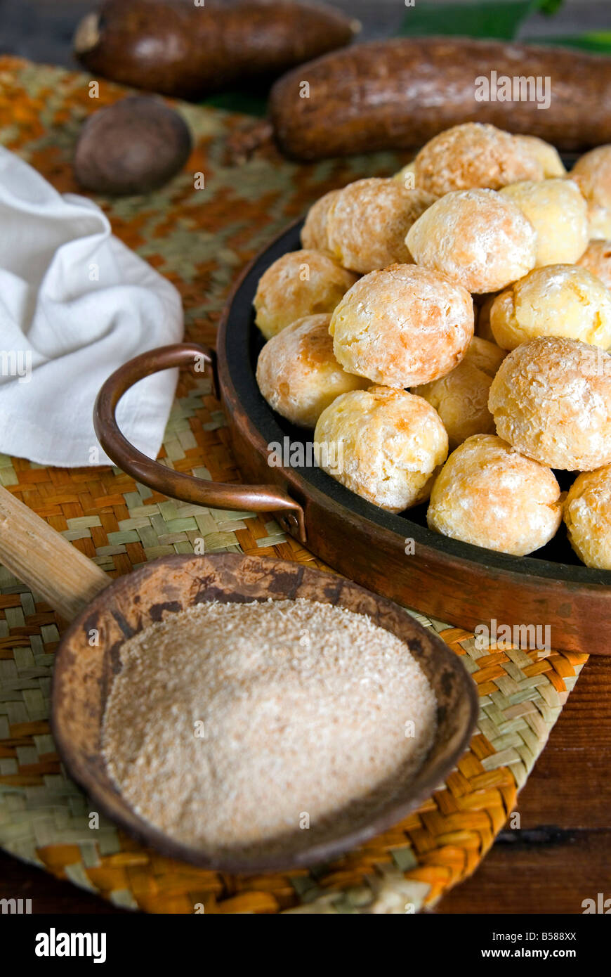 Brazilian pao de queijo, cheese bread, Brazil, South America Stock ...