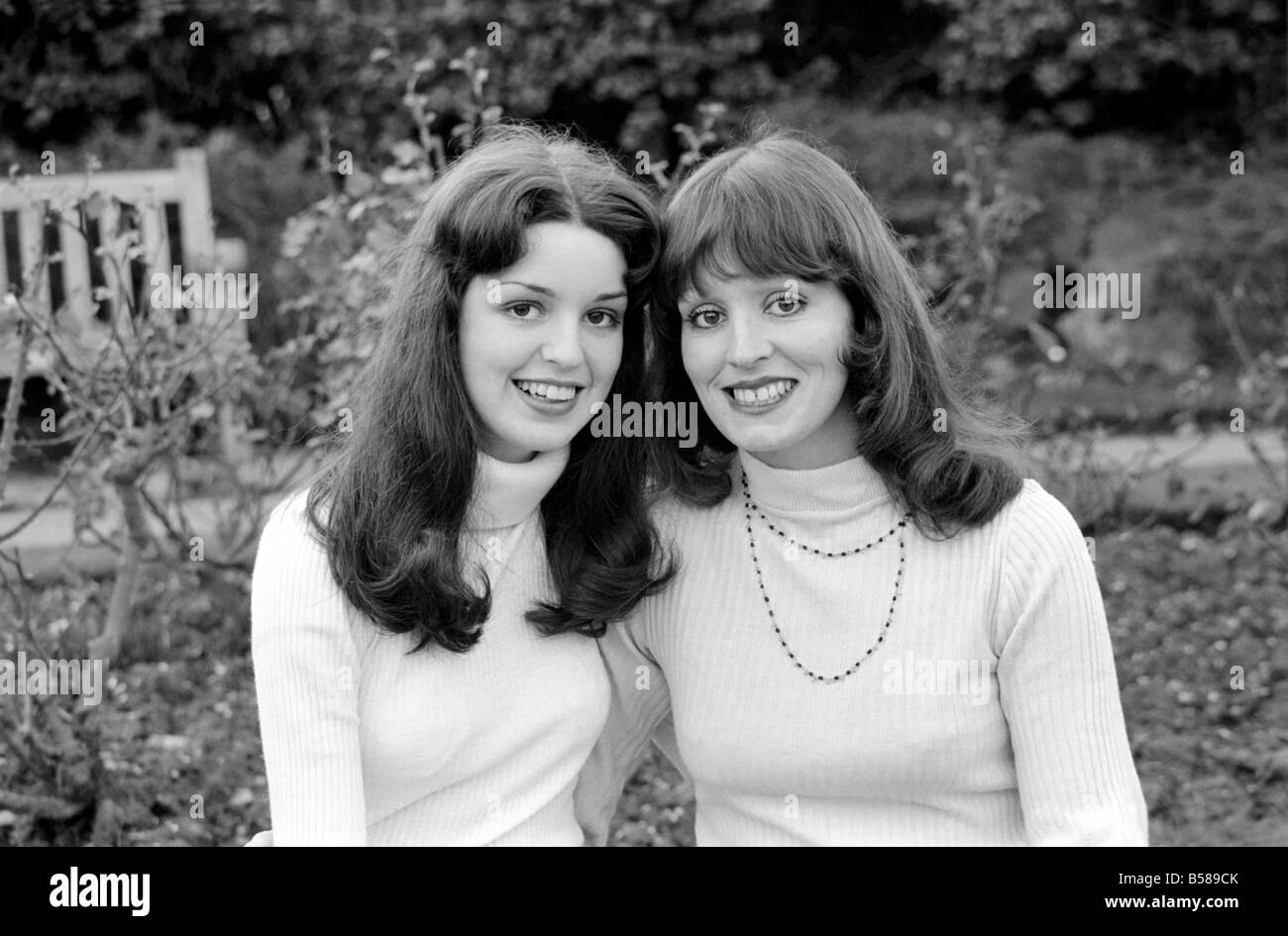 Pretty Sisters. February 1975 75-00755-003 Stock Photo - Alamy