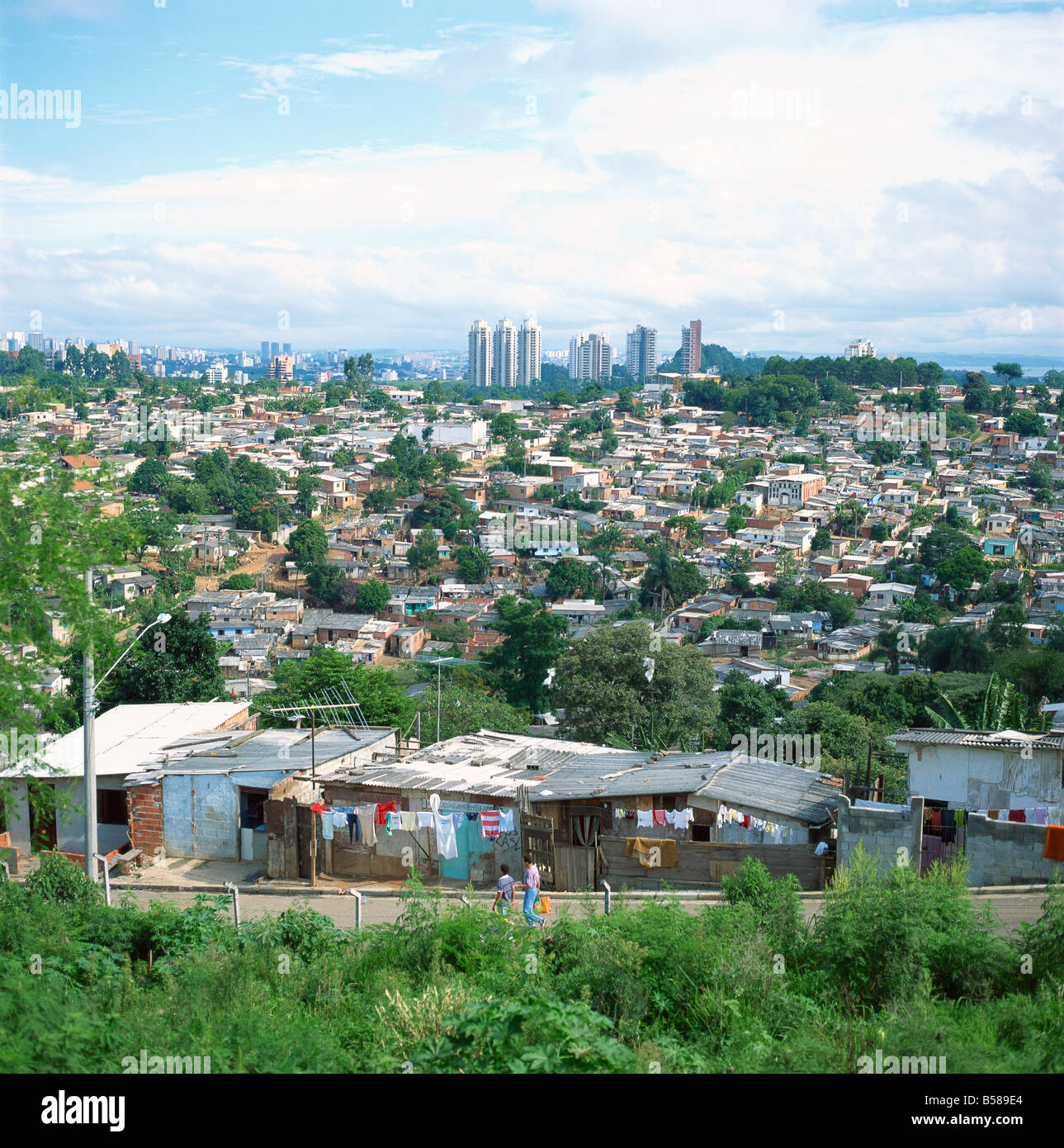 Sao Paolo shanty town Brazil D Lomax Stock Photo - Alamy