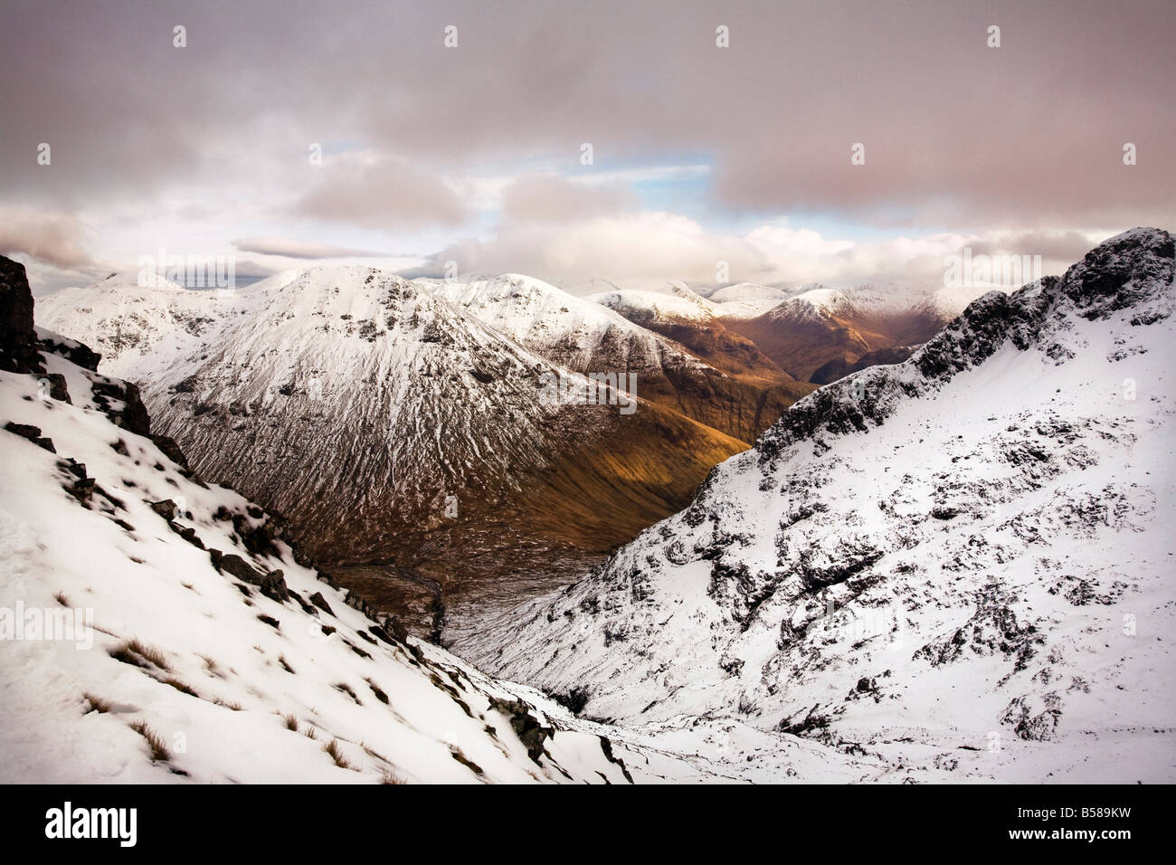 Scottish winter mountains Glencoe Stock Photo - Alamy