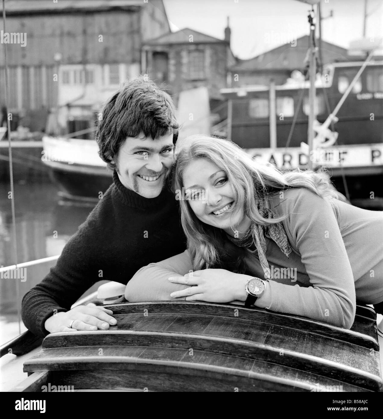 Young couples round the world voyage. Jane Owen aged 23 of Cardiff and ...