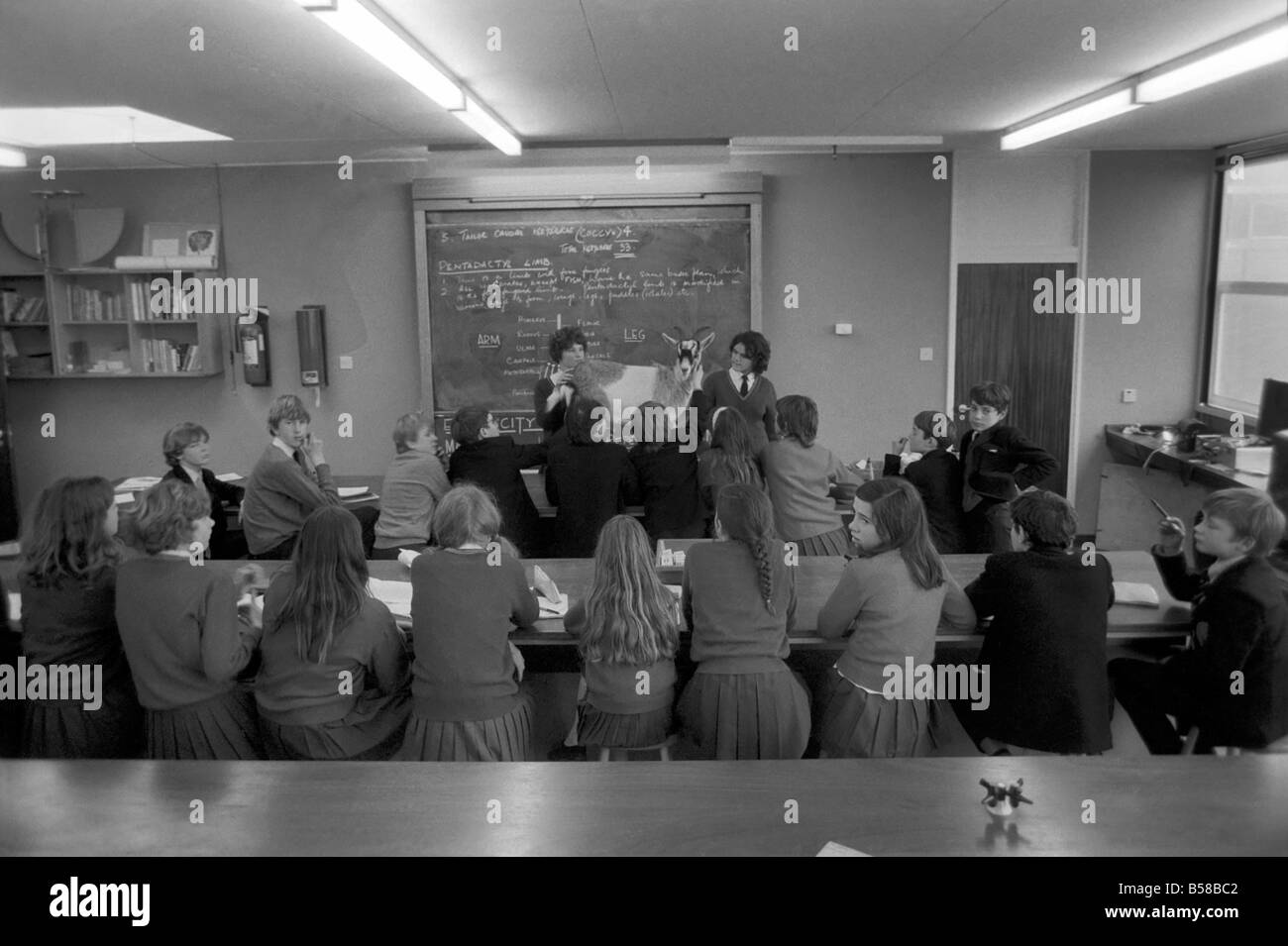 1970s classroom hi-res stock photography and images - Alamy