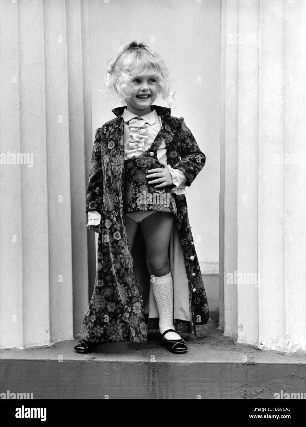 Samantha Gates. Child model poses. October 1969 P006376 Stock Photo - Alamy