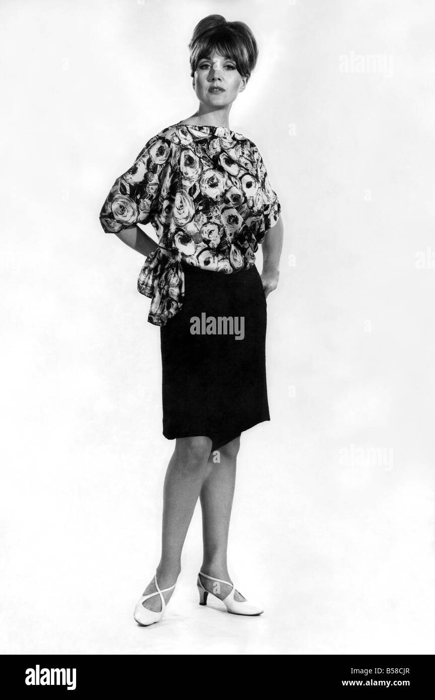 Clothing. Fashion. Anne Powell. October 1966 P006646 Stock Photo - Alamy
