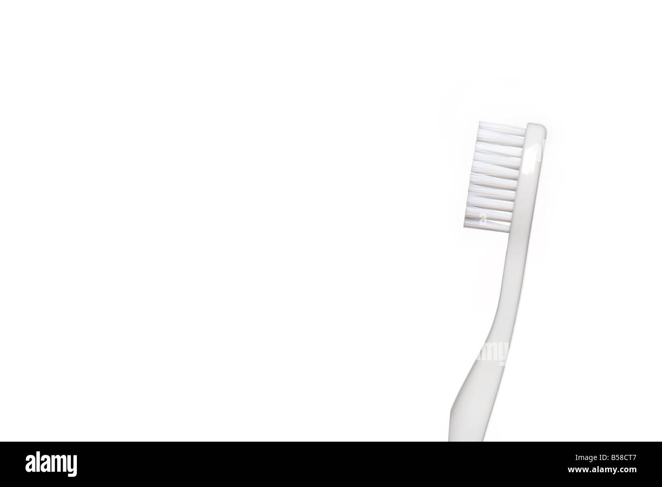 White Toothbrush On White Background Stock Photo - Alamy