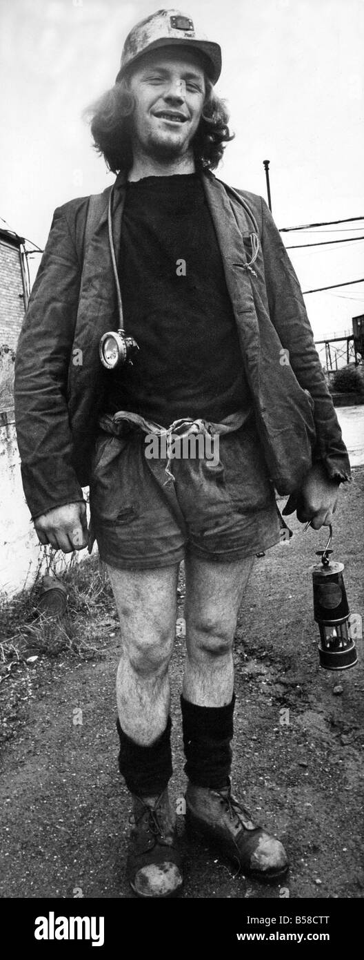 1970s coal miner Black and White Stock Photos & Images - Alamy