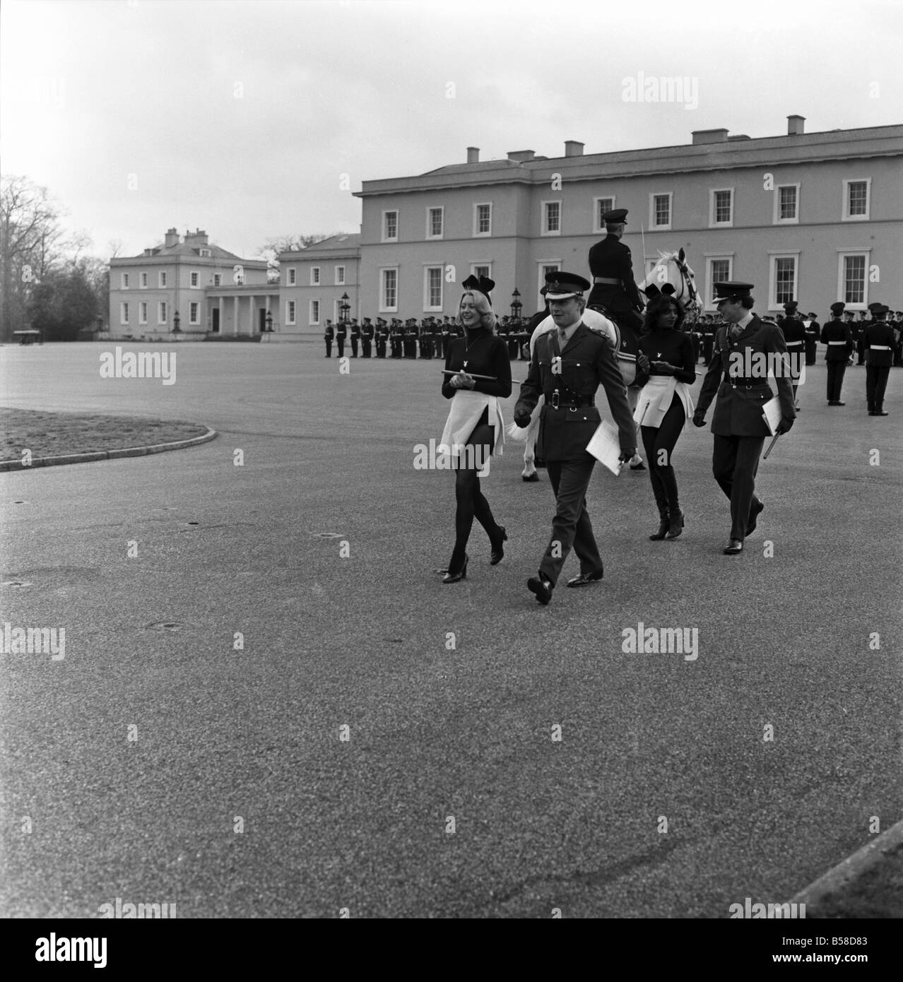 Glamour/Military/Unusual: Bunny girls at Sandhurst. April 1977 77-01991 ...