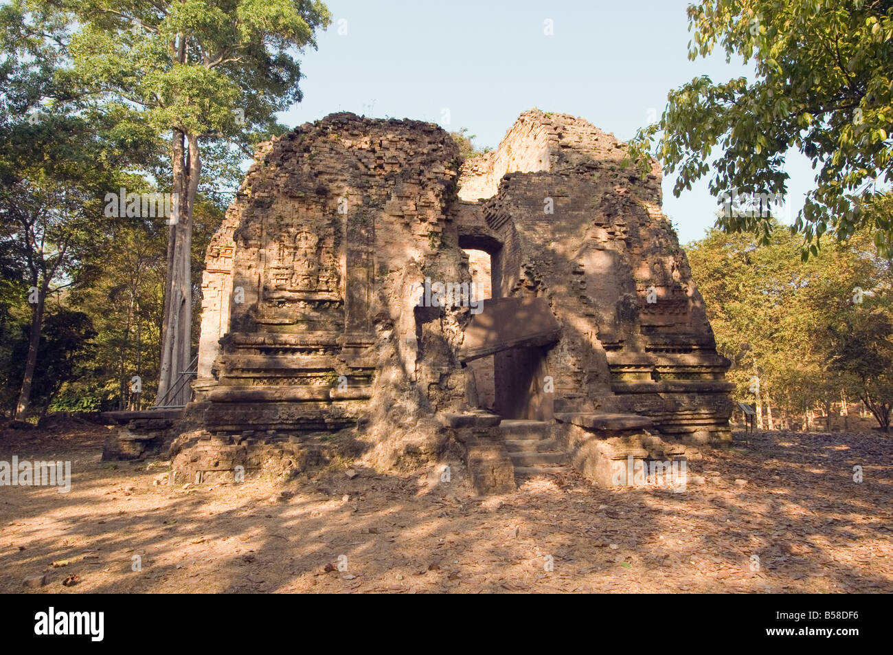 Temples in the ancient pre Angkor capital of Chenla, Cambodia ...