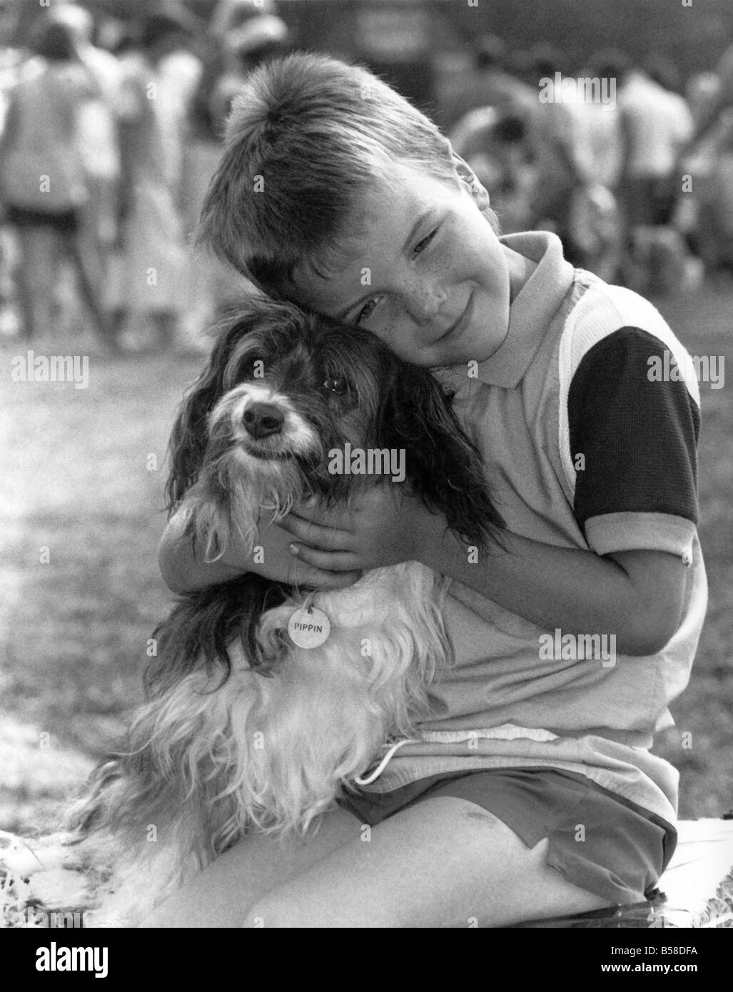 Boys best friend Black and White Stock Photos & Images - Alamy