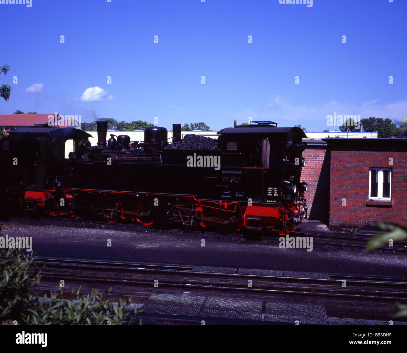 Mallet type of locomotive 99.5901 built 1897, Harz Mountain Railway ...