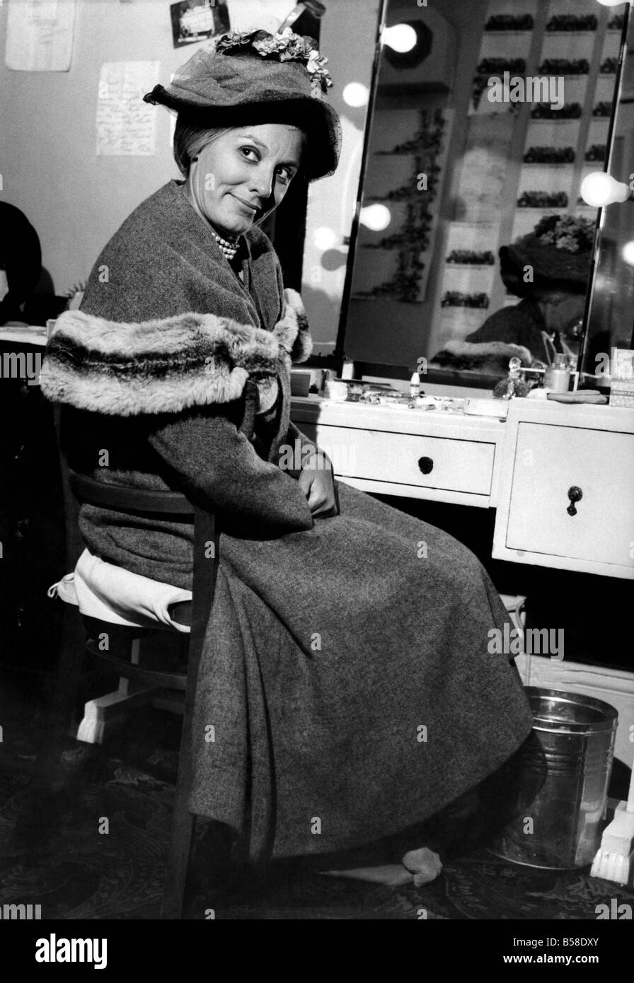 Every night at the Lyric Theatre, London, Actress Anne Rogers who is in ...