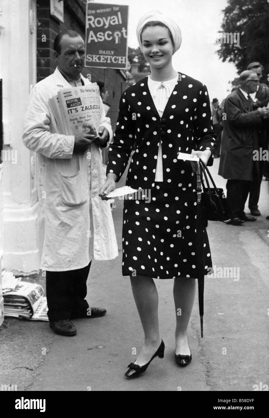 Lady Tavistock-formerly Henrietta Tiarks seen here outside Royal Ascot ...