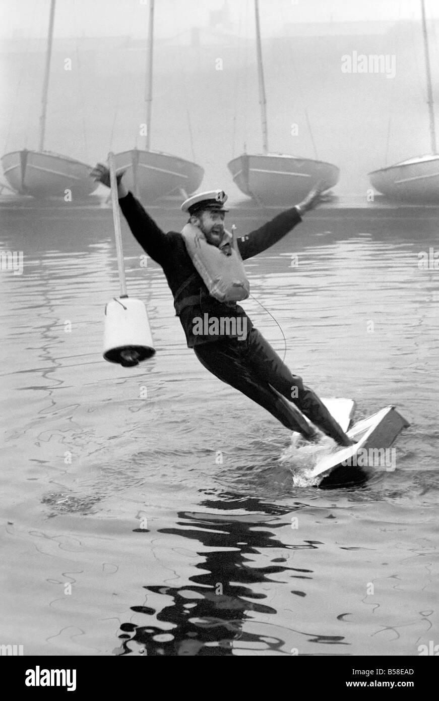 Petty officer Alan Hogarth on skis. Petty officer Alan Hogarth 33 ...