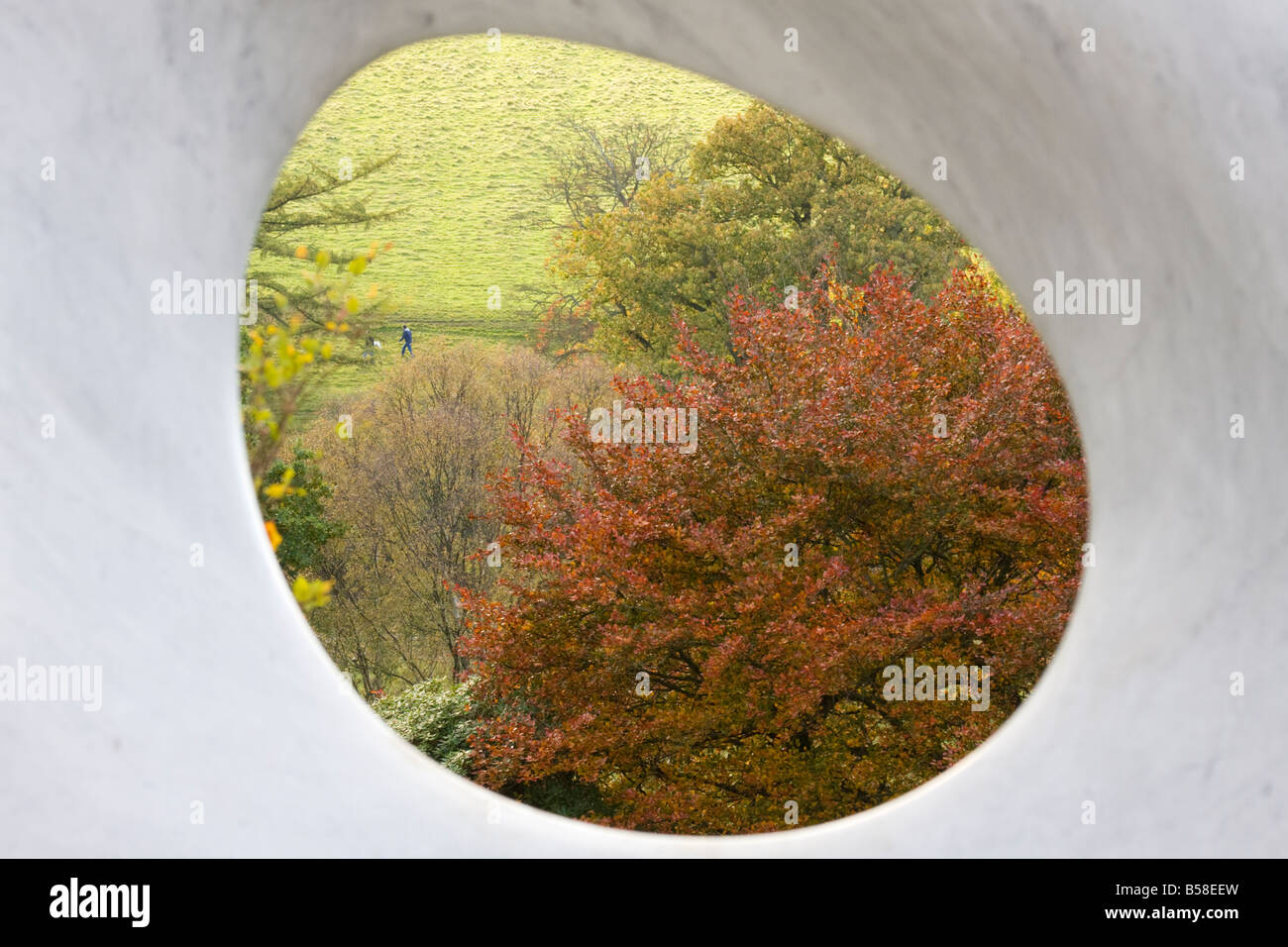 Countryside view through window hi-res stock photography and images - Alamy