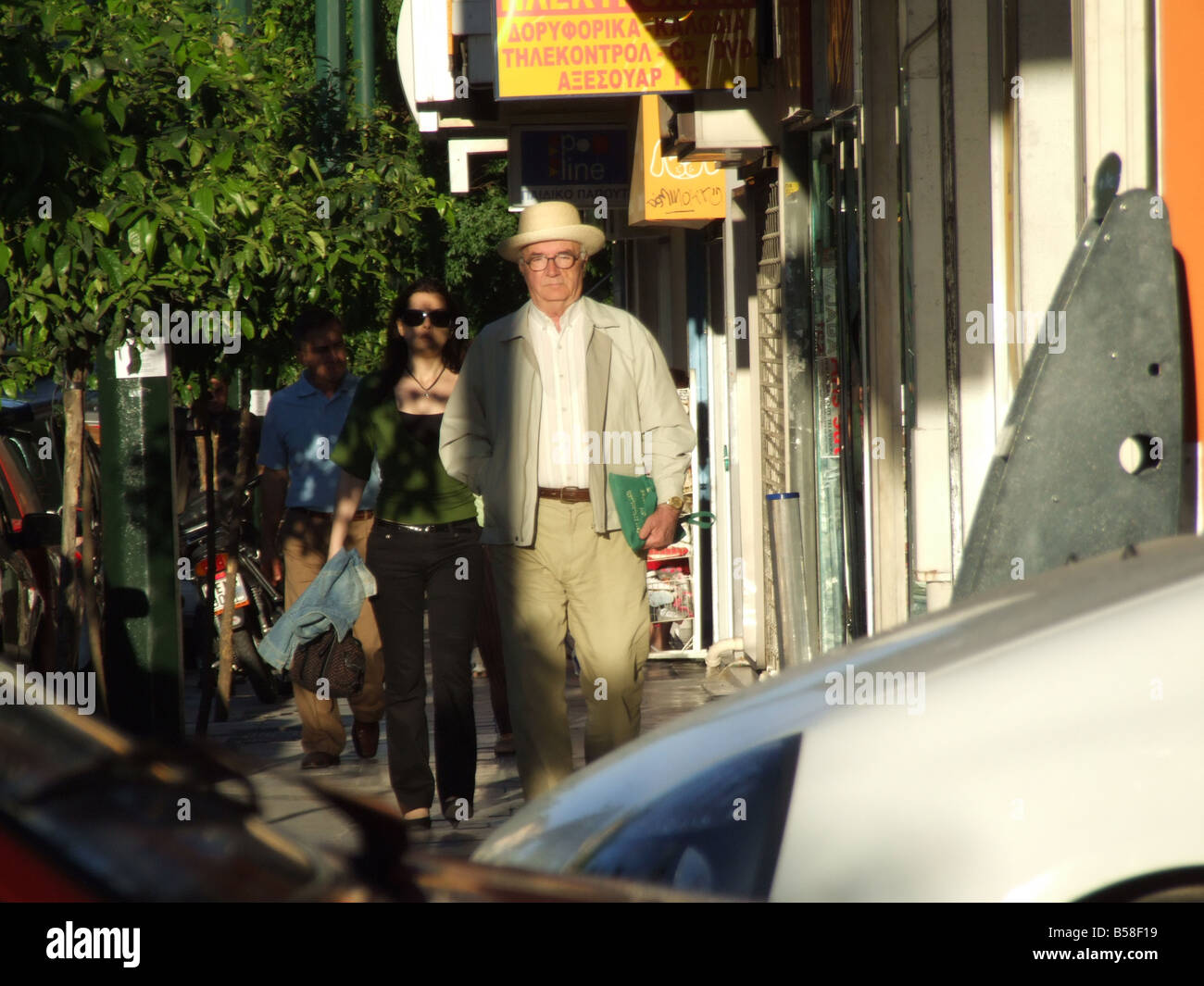 street scene in greece, athens Stock Photo - Alamy