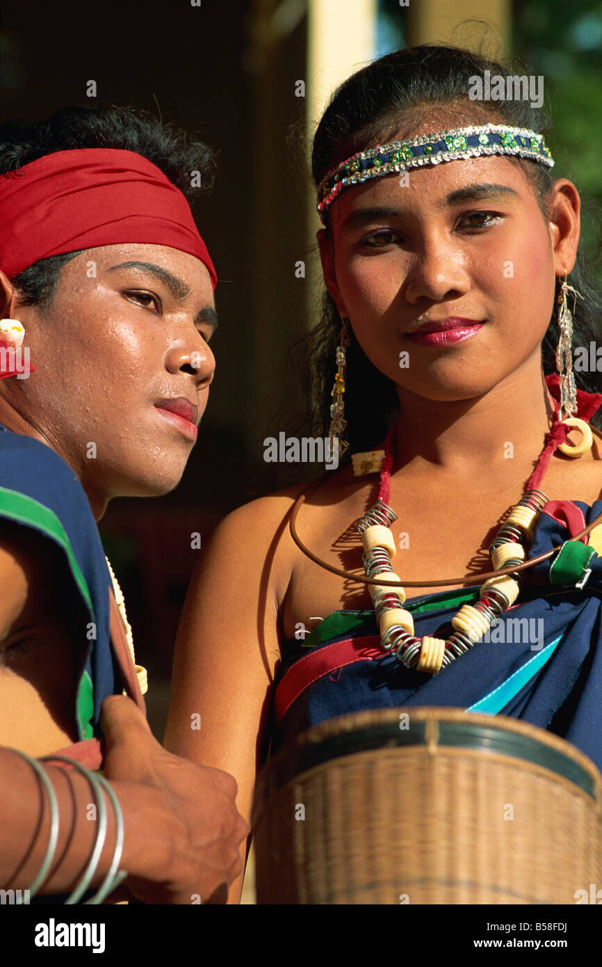 Ethnic minority dancers Cambodia Indochina Southeast Asia Asia Stock ...