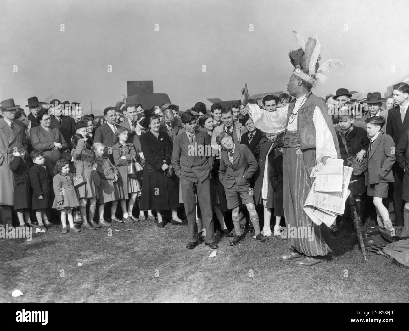 Jump Sunday, Aintree. Colourfull tipster Prince Monolou charms a crowd ...
