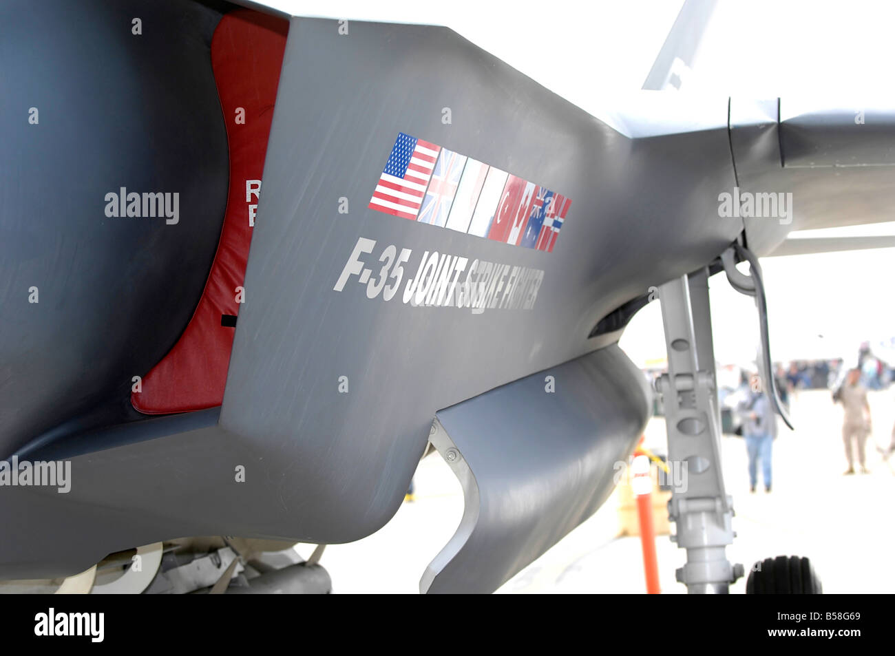 F-35 Joint Strike Fighter engine intake Stock Photo - Alamy