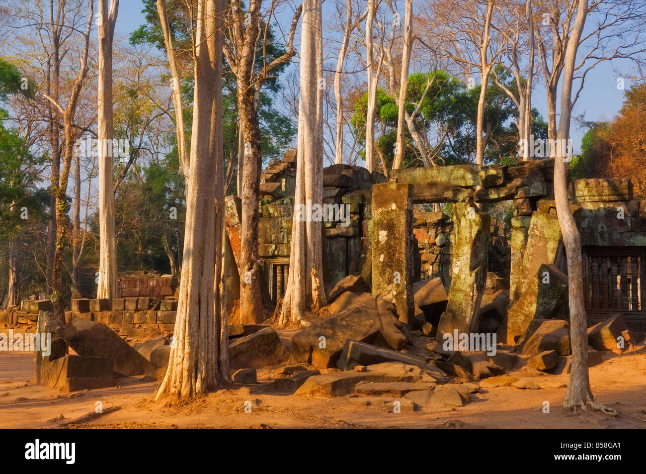 Prasat Thom temple, Koh Ker, Cambodia, Indochina, Southeast Asia Stock ...