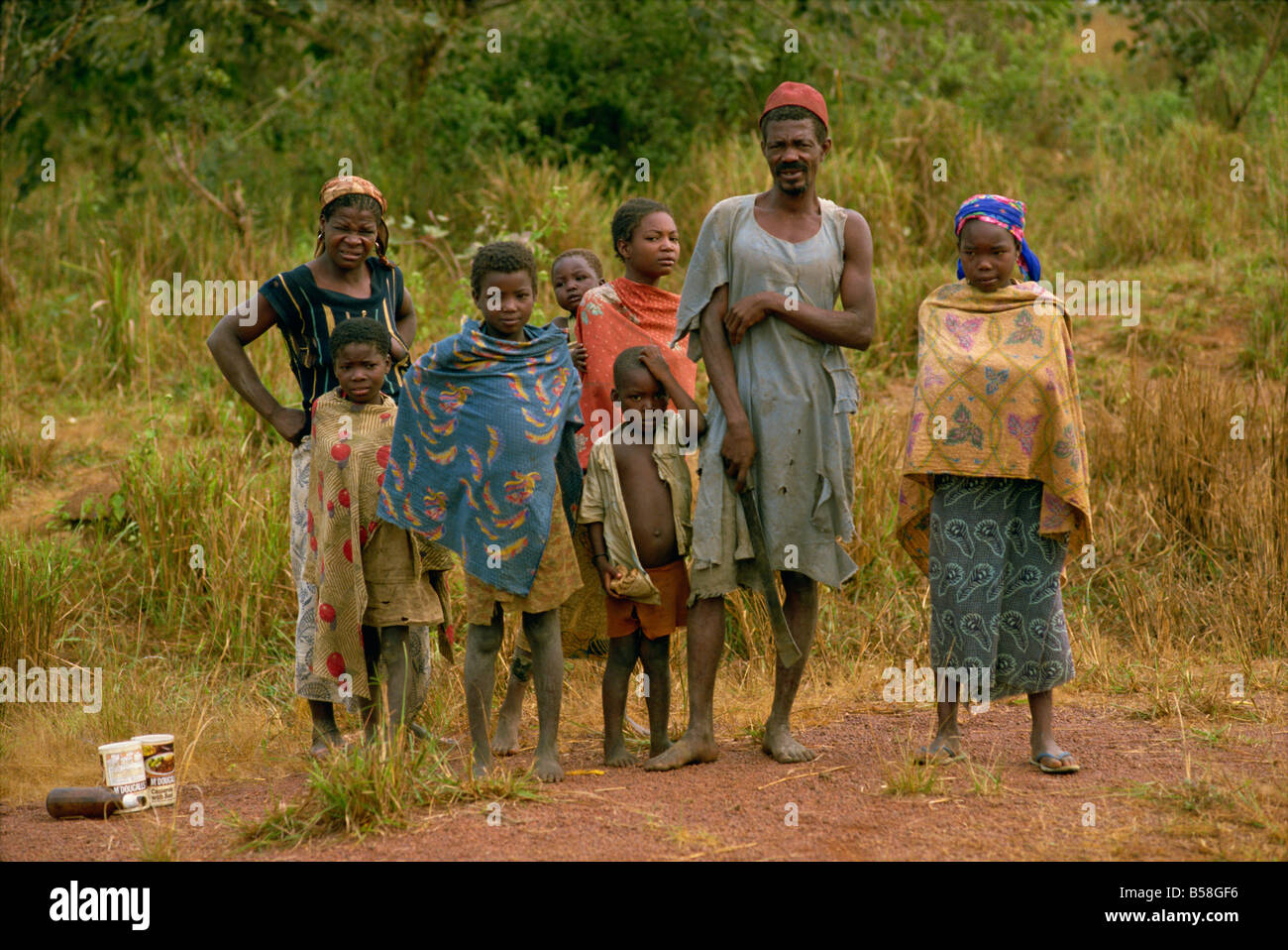 West african family hi-res stock photography and images - Alamy