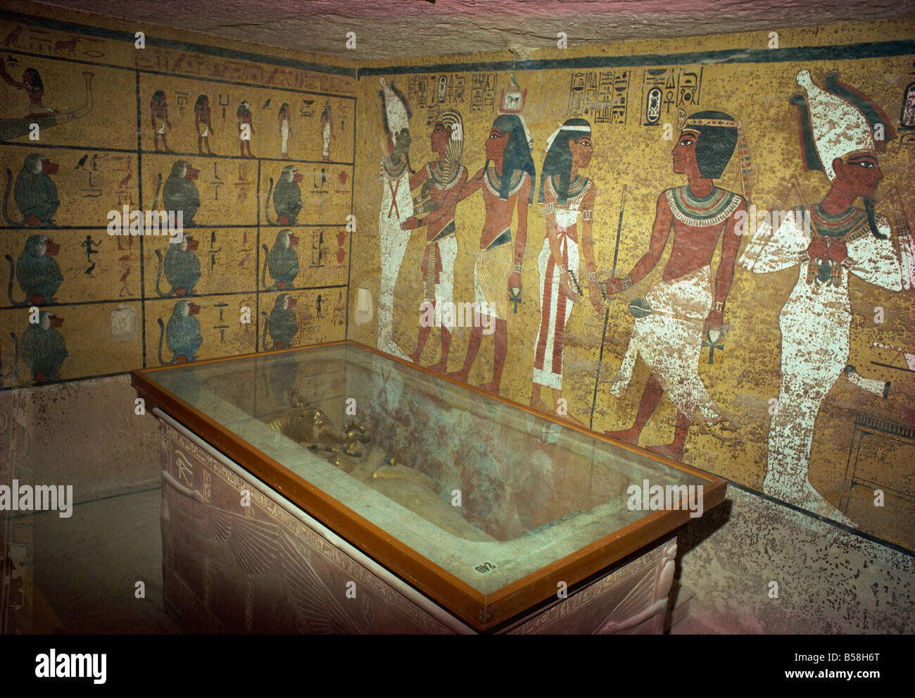 Theban tomb of Tutankhamun, Valley of the Kings, UNESCO World Stock ...