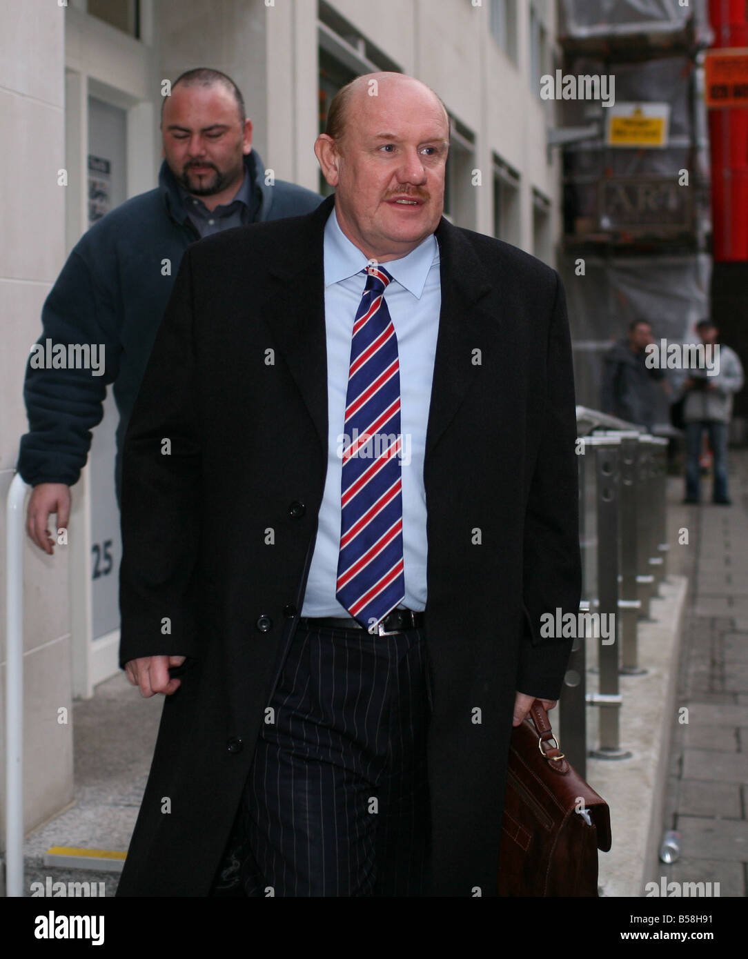 FA Chief Executive Brian Barwick arrives at his Soho Square head office ...