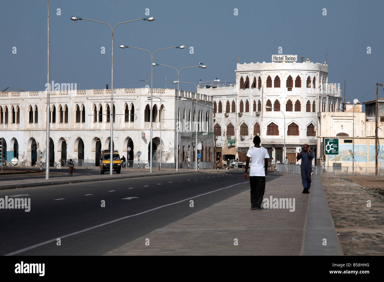 The causeway leading to Massawa Island, Massawa, Eritrea, Africa Stock ...