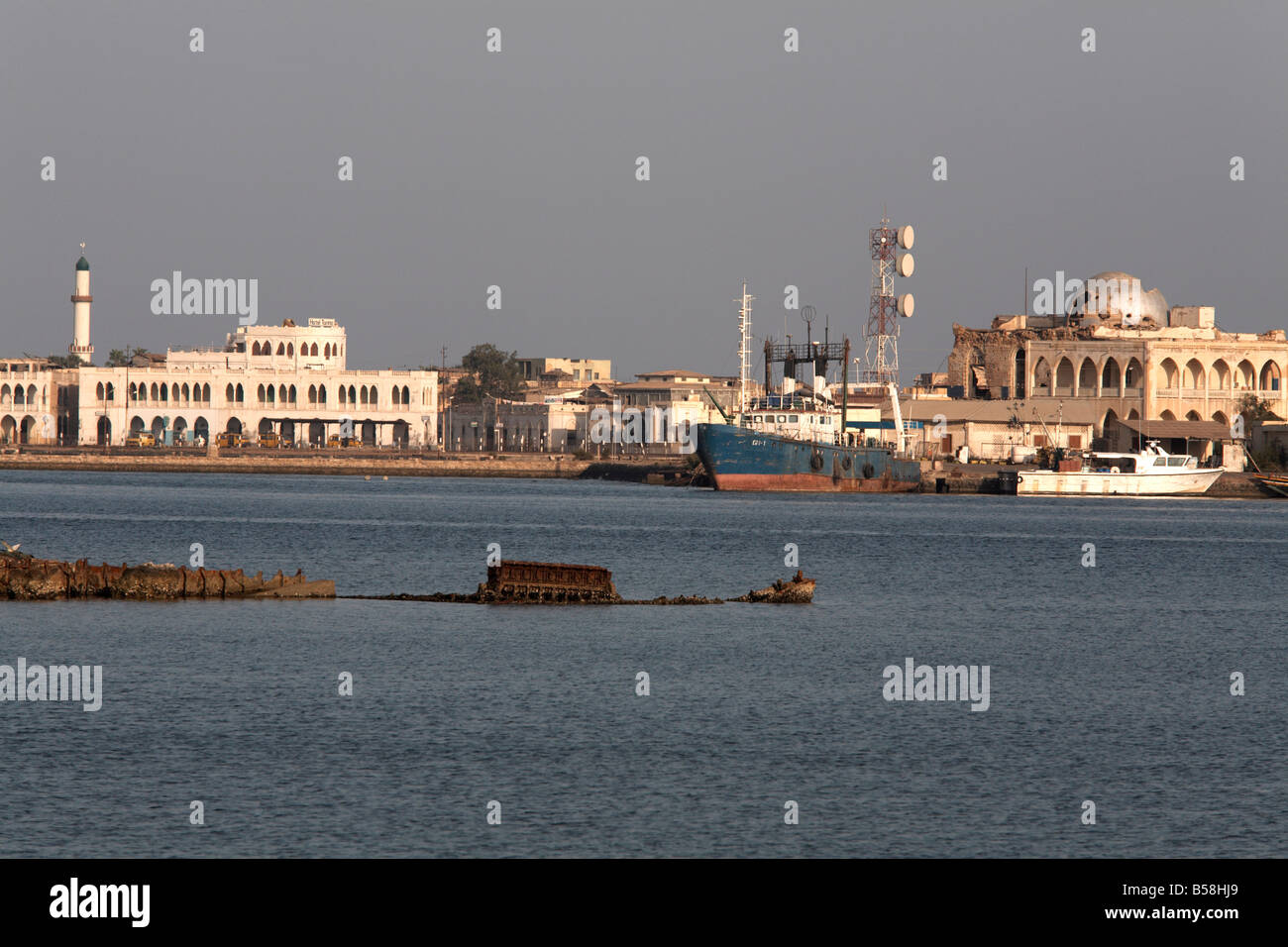 The coastal town of Massawa on the Red Sea, Eritrea, Africa Stock Photo ...