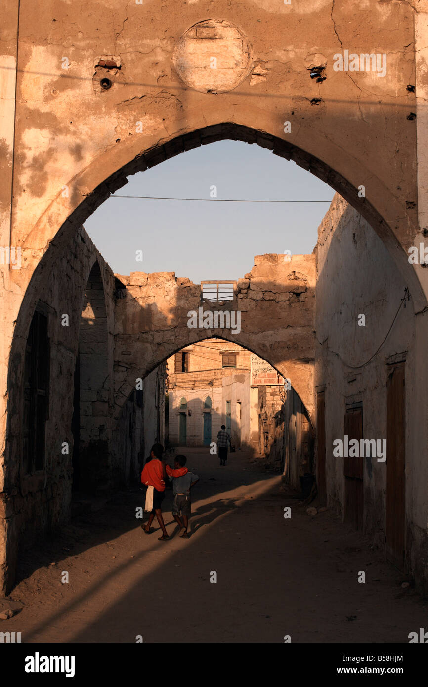 The coastal town of Massawa on the Red Sea, Eritrea, Africa Stock Photo ...