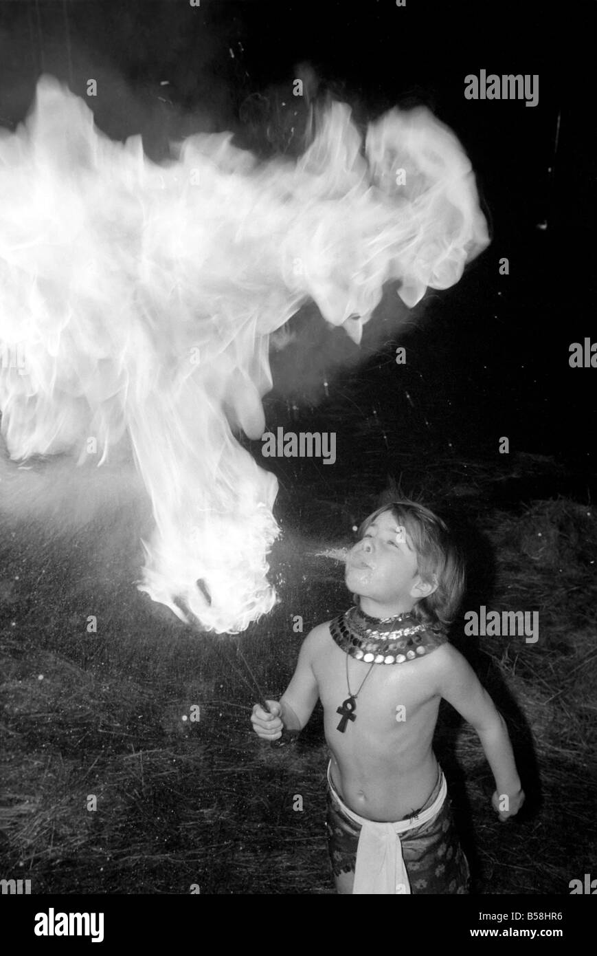 Flame spitting Black and White Stock Photos & Images - Alamy