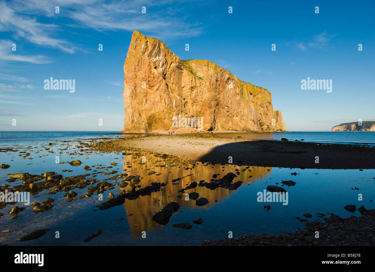 Perce, Gaspe peninsula, province of Quebec, Canada, North America Stock ...