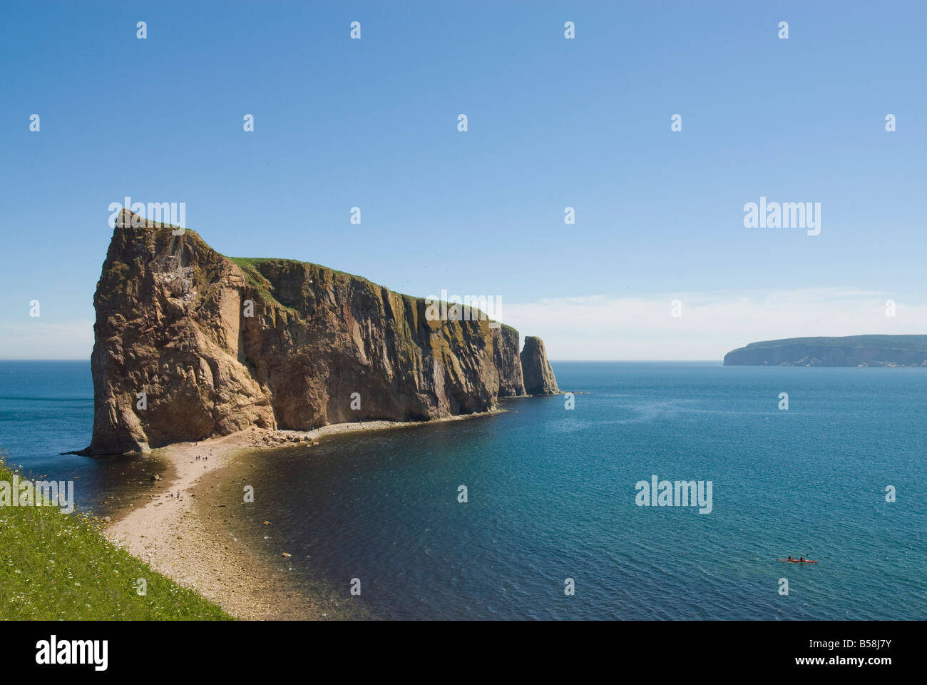 Perce, Gaspe peninsula, province of Quebec, Canada, North America Stock ...