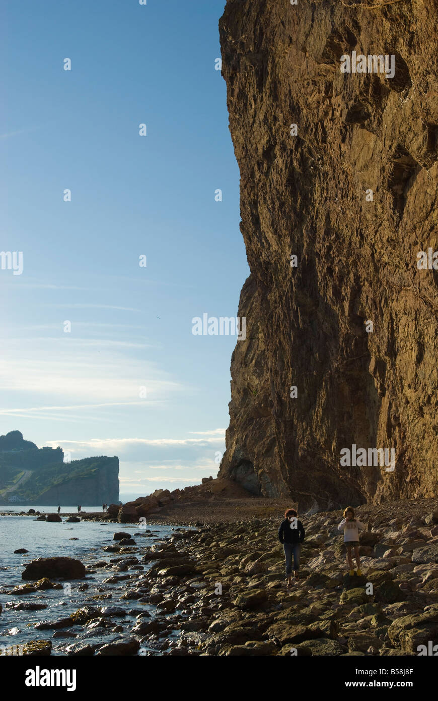 Perce, Gaspe peninsula, province of Quebec, Canada, North America Stock ...
