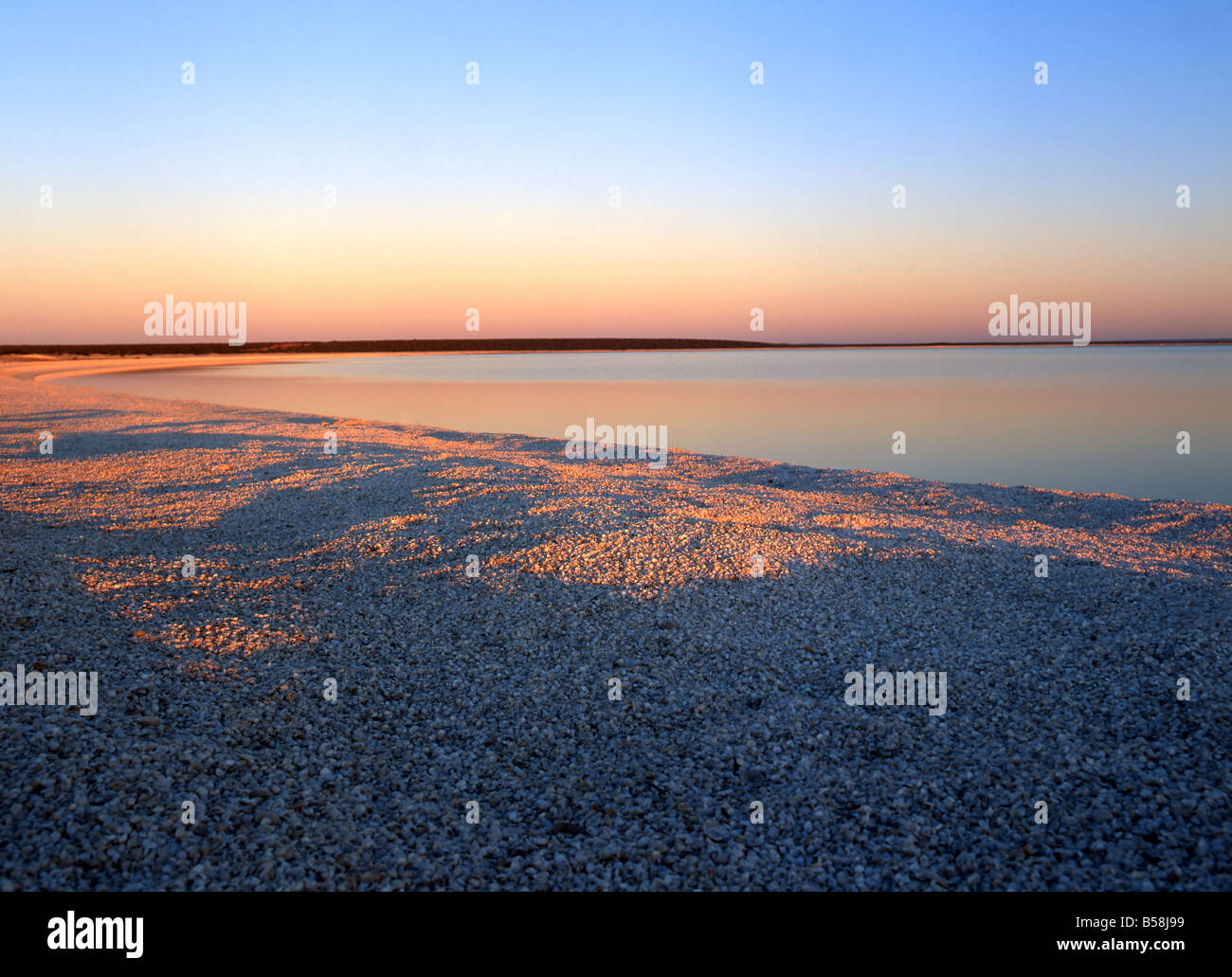 Coastal Sunrise at Shell Beach, Peron Peninsular, Northwest Australia ...