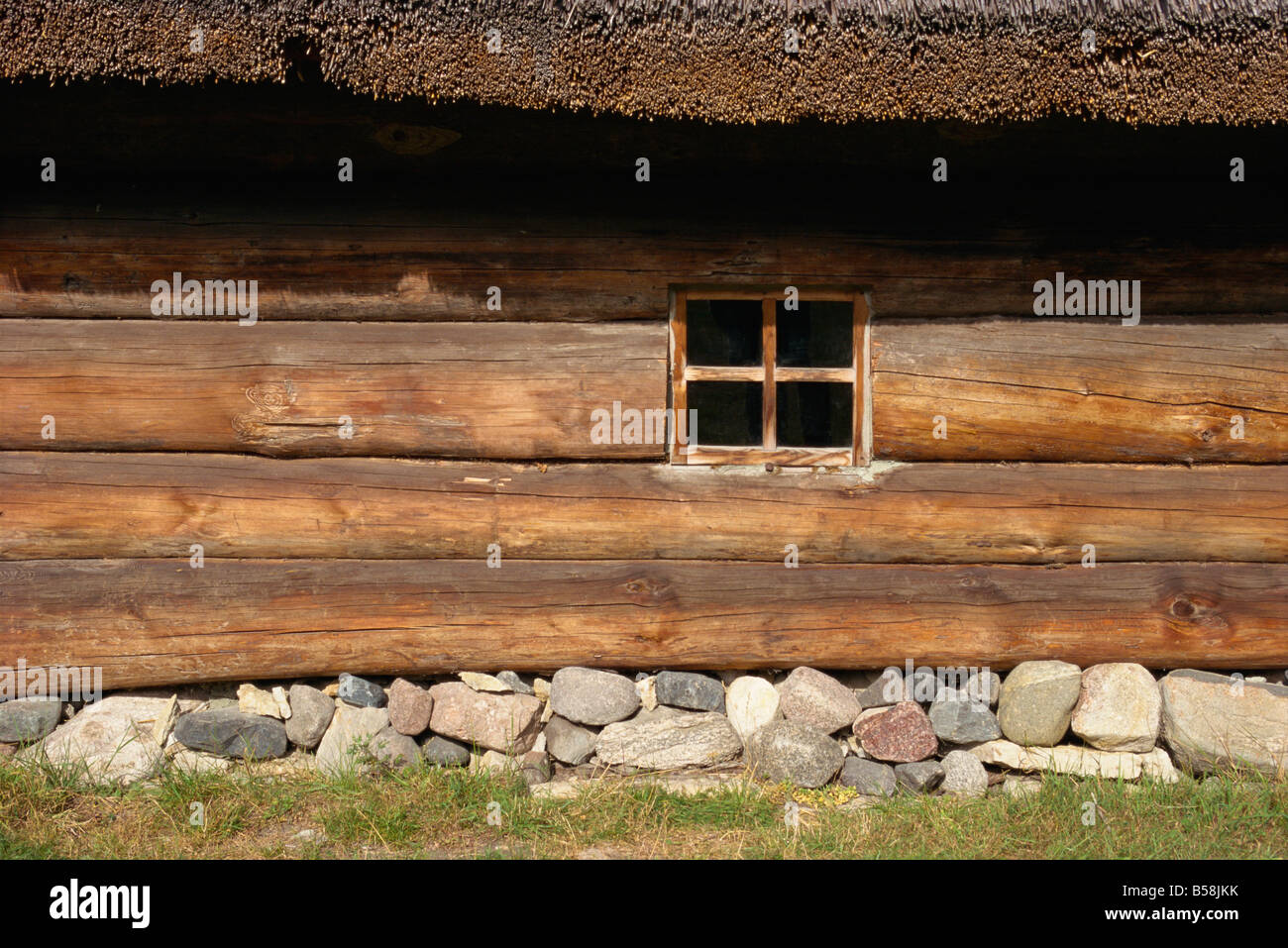 Old Estonian building, Muhu, an island to the west of Tallinn, Estonia ...