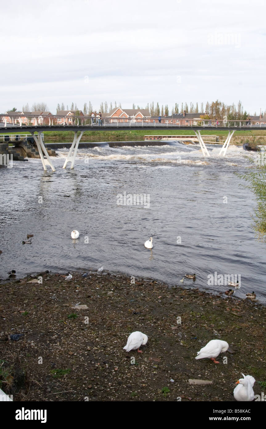 river calder castleford West Riding of Yorkshire south uk england ...