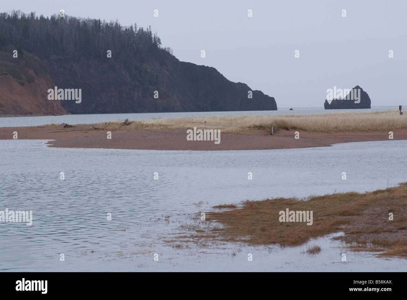 Bay of Fundy, site of the highest tides in the world, Nova Scotia ...