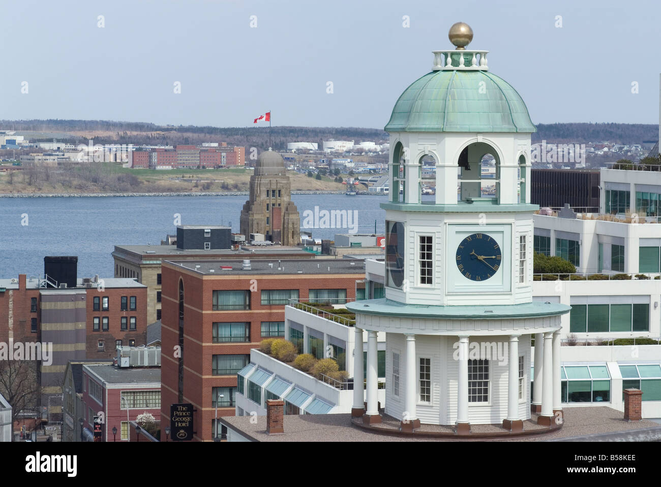 19th century clock tower, one of the city's landmarks, Halifax, Nova ...