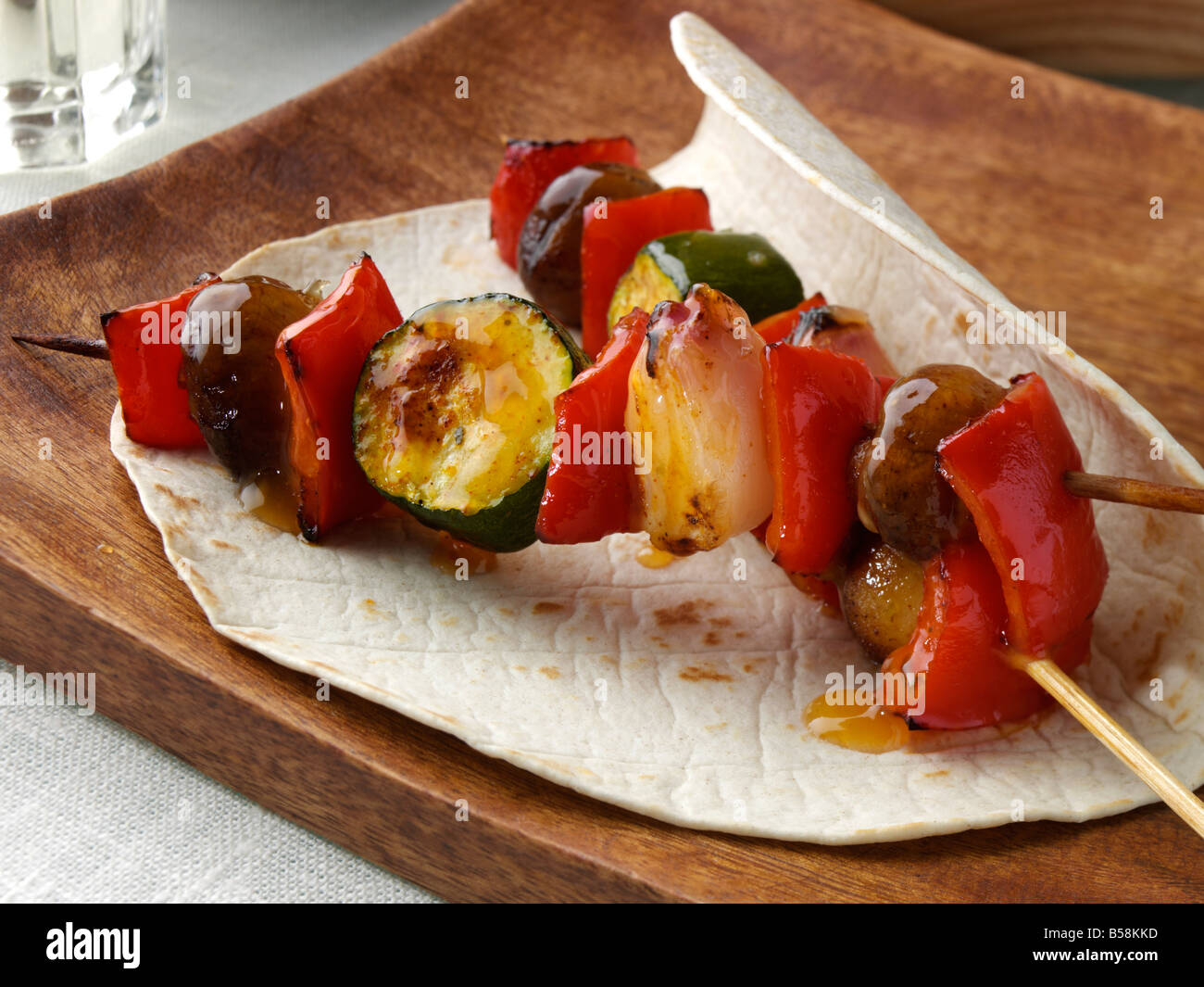 Vegetable kebabs editorial food Stock Photo - Alamy