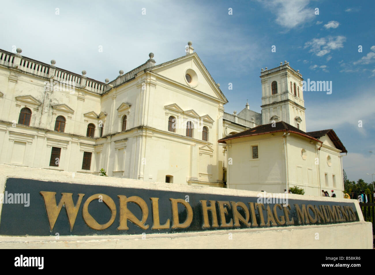 World Heritage Monument Se Cathedral. India, Goa, Old Goa Stock Photo ...