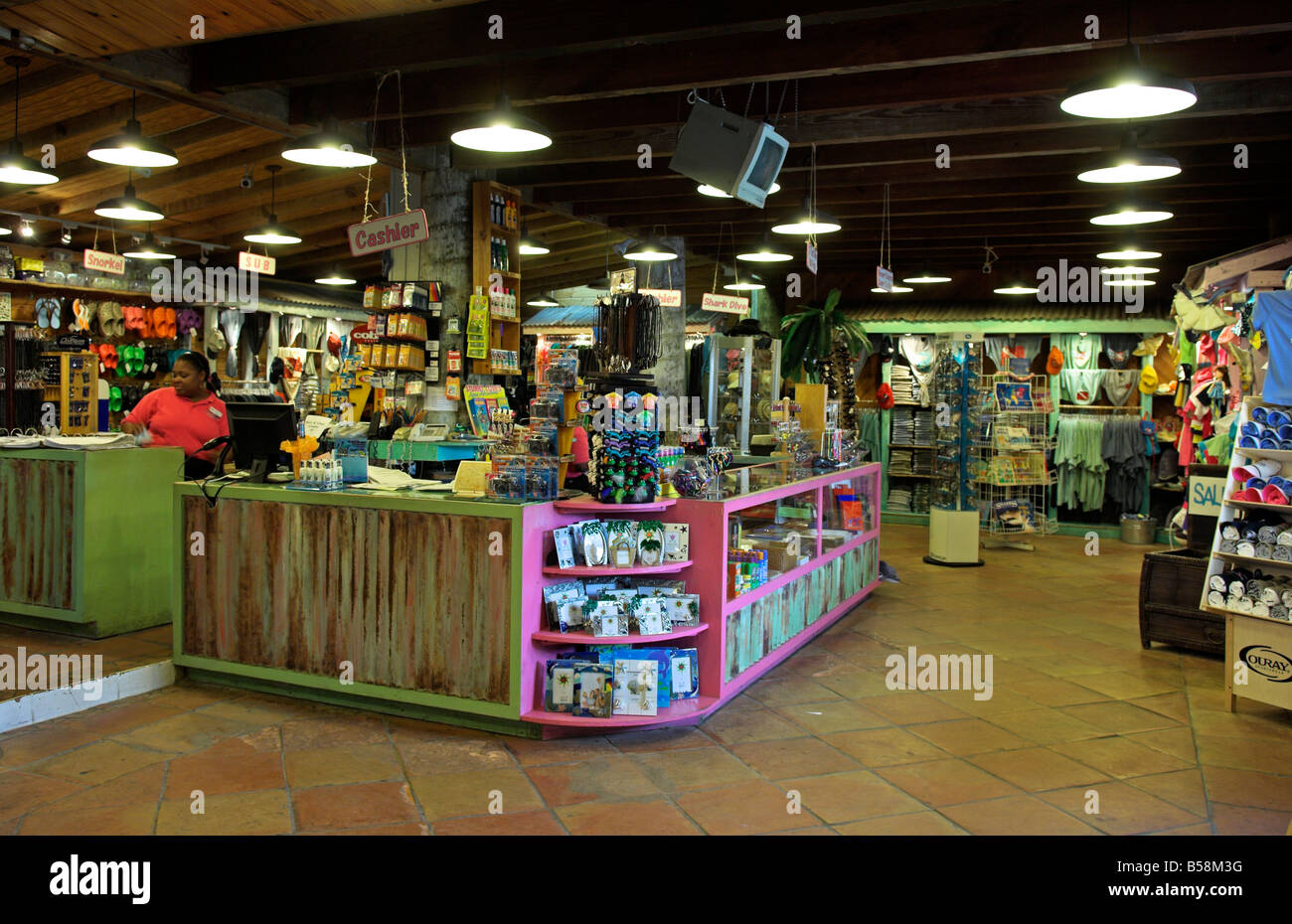 Inside the shop at Stuart Cove's Aqua Adventures centre New Providence ...