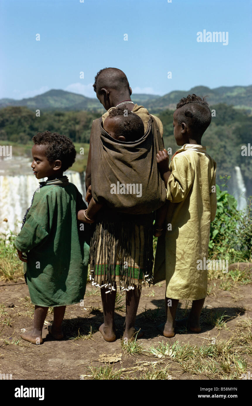 Group of children in Gojam Ethiopia Africa Stock Photo - Alamy