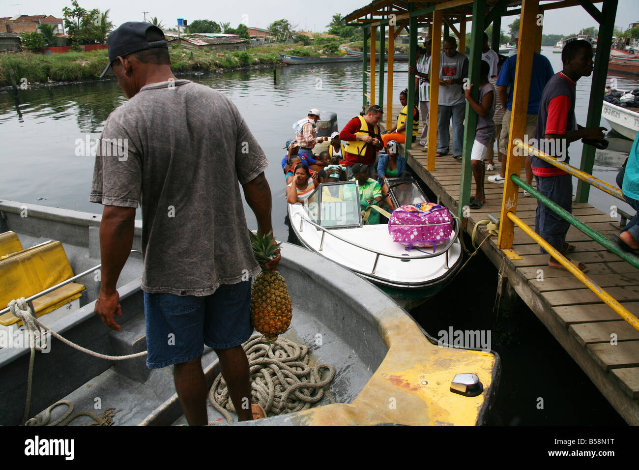 Passengers Board Boats for the Journey from Turbo to Capurgana ...