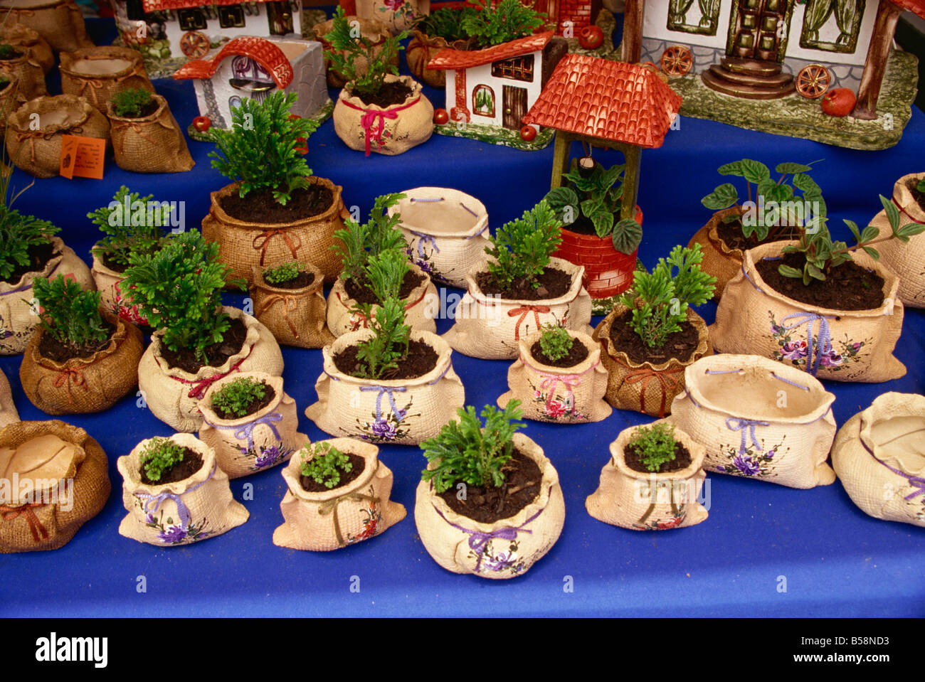 Clay pots for sale in the market La Serena Chile South America Stock ...