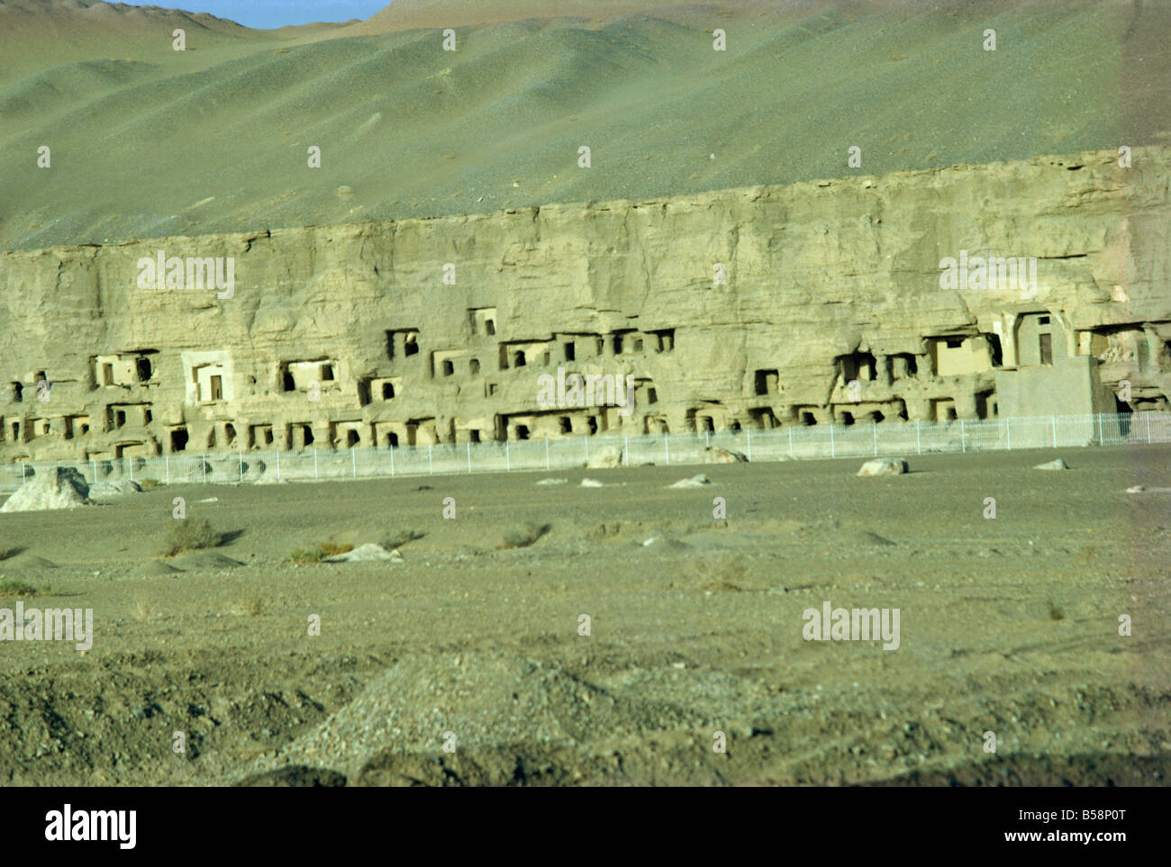 Caves at Dunhuang UNESCO World Heritage Site Gansu province China Asia ...