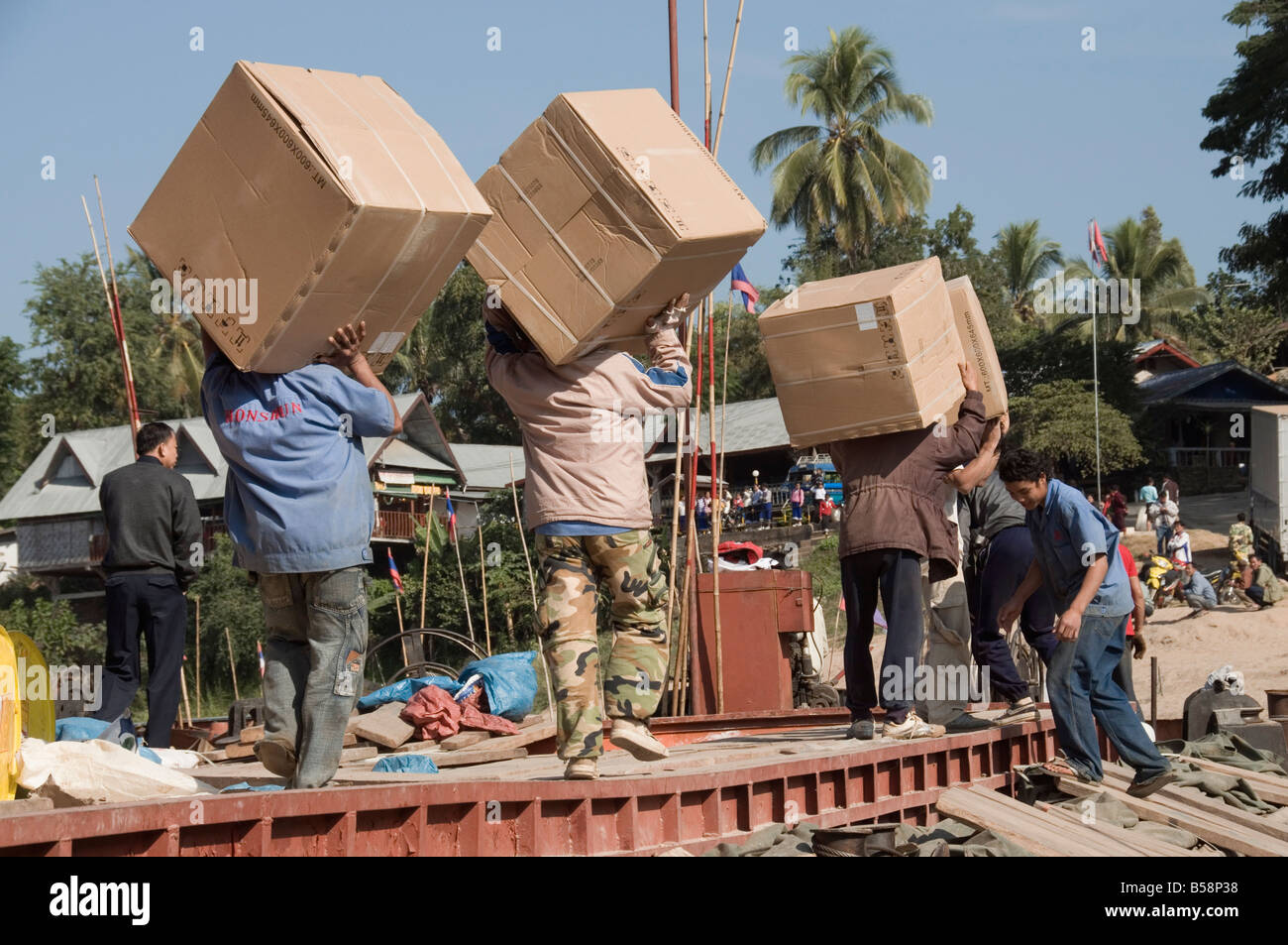 Rear unloading hi-res stock photography and images - Alamy