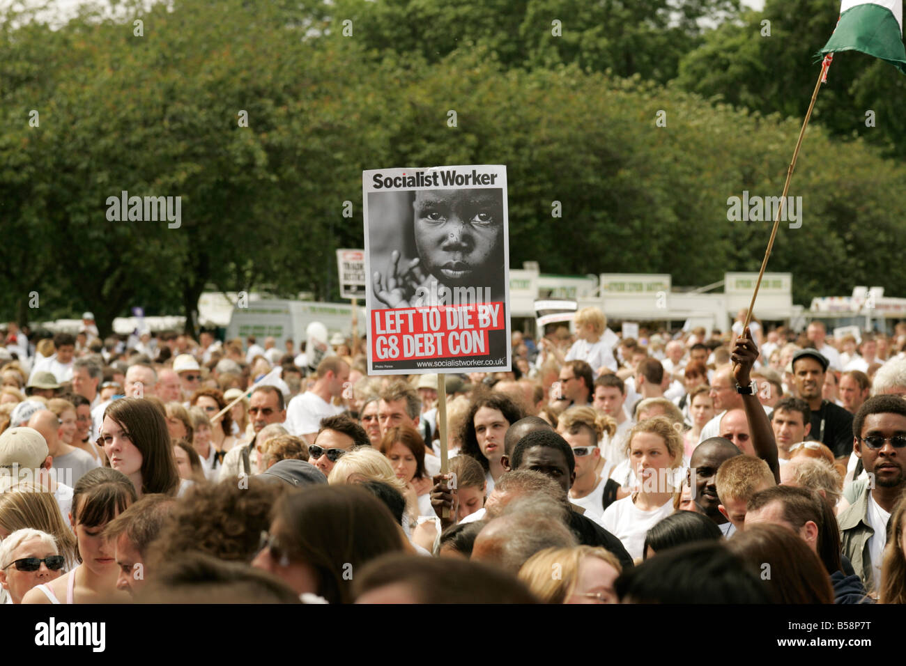 Make Poverty History, Edinburgh 2005 Stock Photo - Alamy